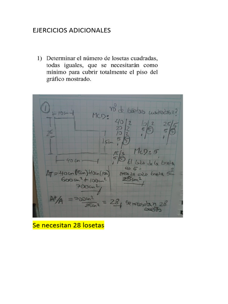 Ejercicios Adicionales Diego Enrique Suarez Samos | PDF | Métodos y materiales de enseñanza ...