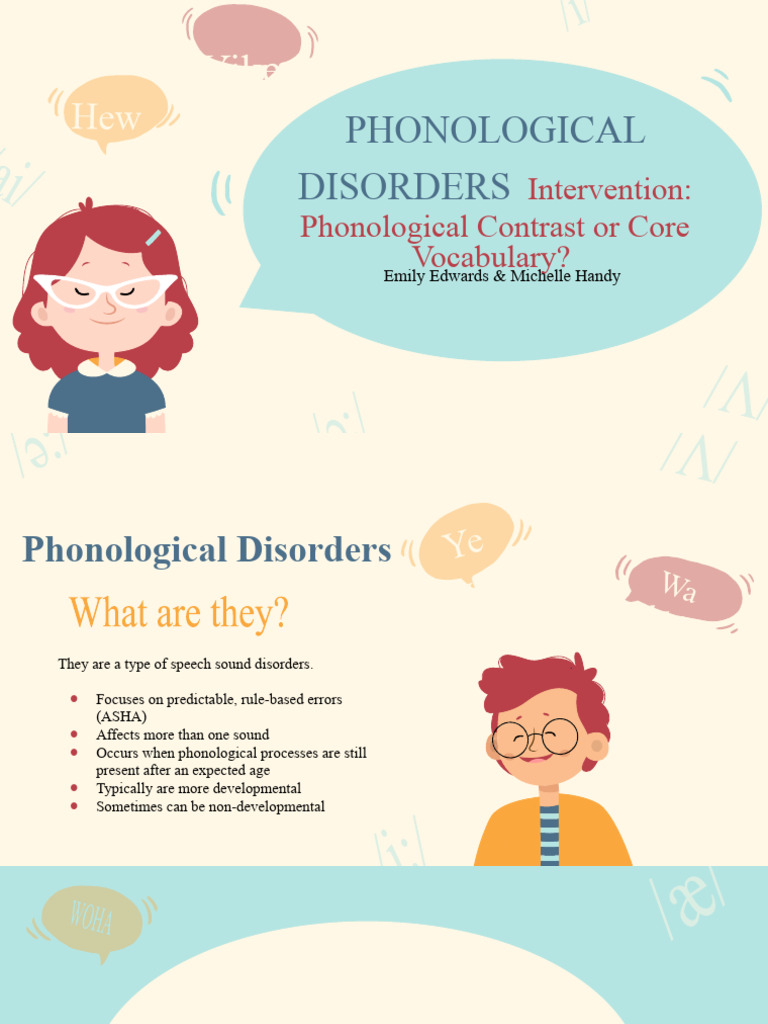 Phonological Disorders: Intervention Strategies | PDF | Speech | Phonology