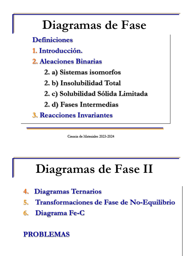Tema 3. Diagramas de Fase Parte 1 - 2324 - 2023-09-28 16-07-44 | PDF ...