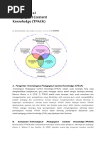 Komponen TPACK Dan Contohnya | PDF