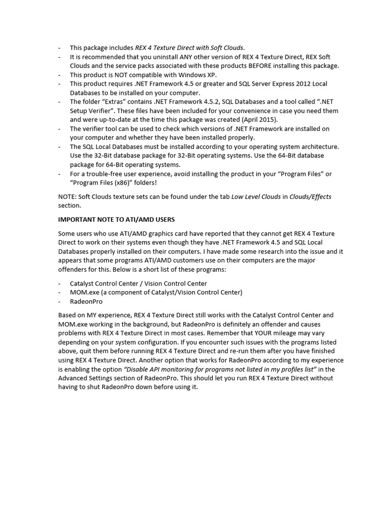 Rex 4 Intextures | PDF | Databases | Operating System