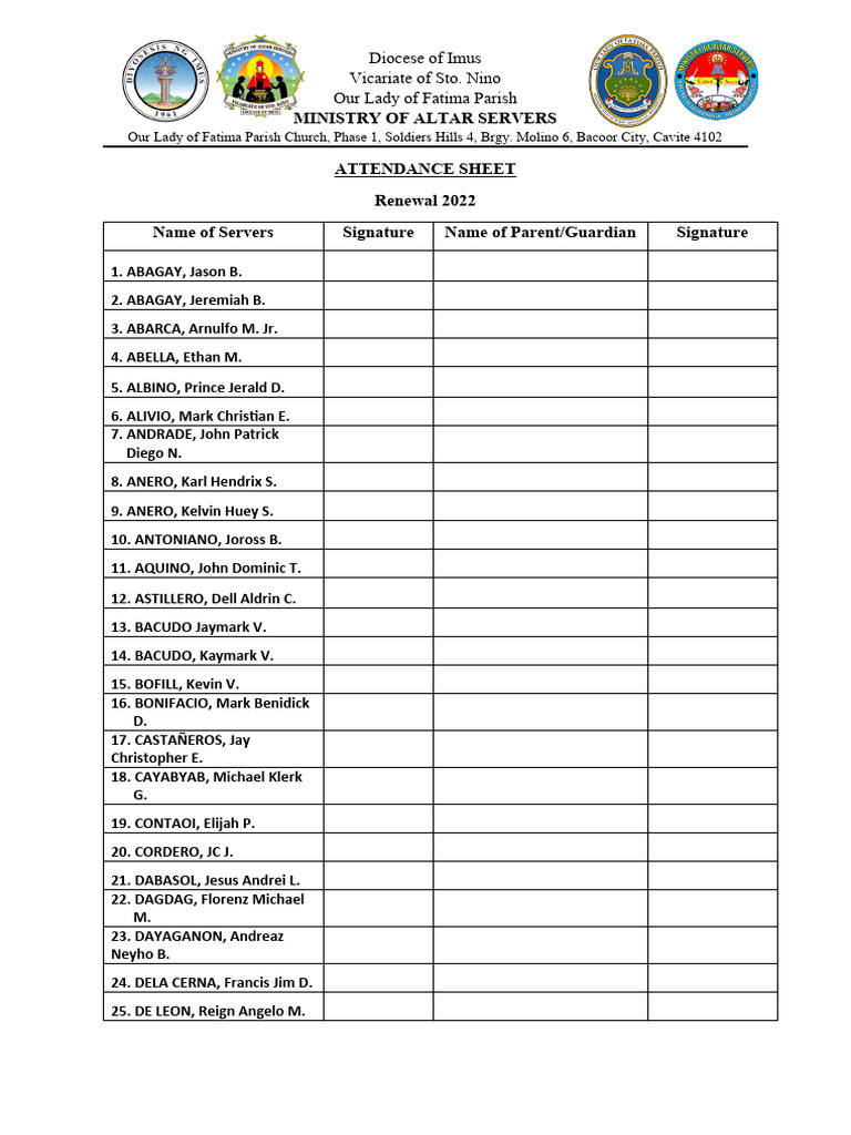 Attendance 2022 1 Batch | PDF