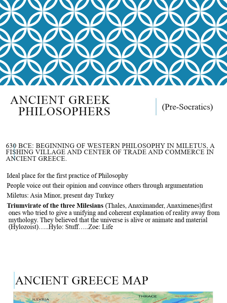 Ancient Greek Philosophers | PDF | Metaphysics | Ancient Greek Philosophy