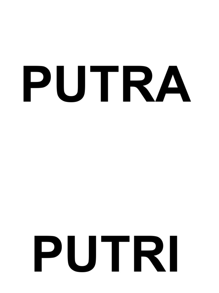 Tulisan Putra Putri | PDF