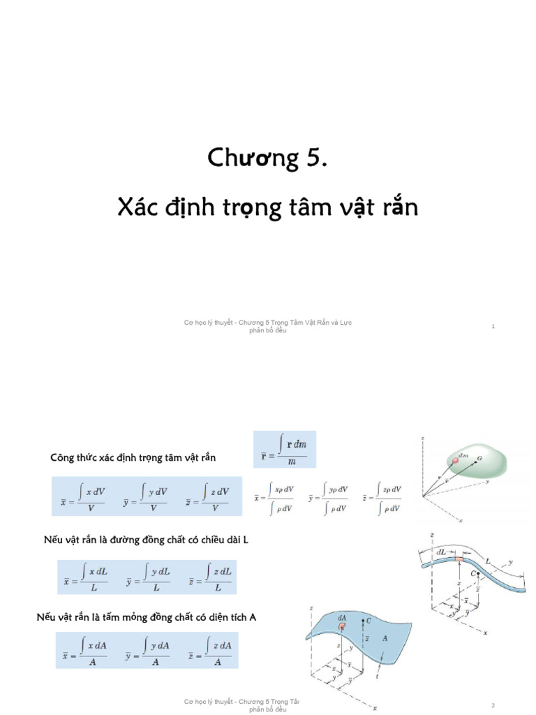 C5. Distribution Forces, Center of Mass and Centroids | PDF