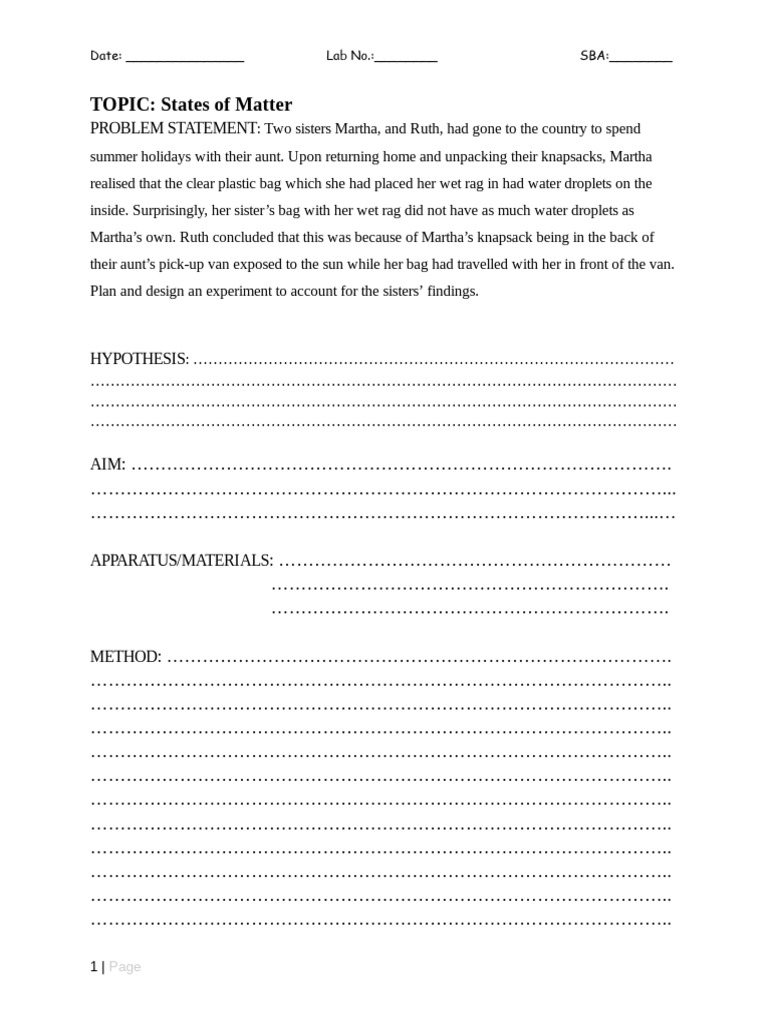 CHEMISTRY LAB 1 & 2 | PDF | Gases | Ammonia