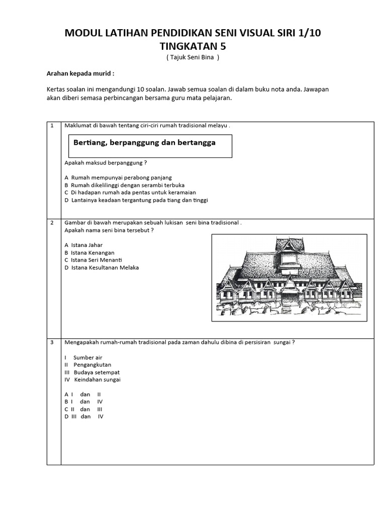 Modul Latihan Pendidikan Seni Visual Siri 1 | PDF