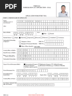 Sample Singapore Visa Form 14A | PDF | Travel Visa | Passport
