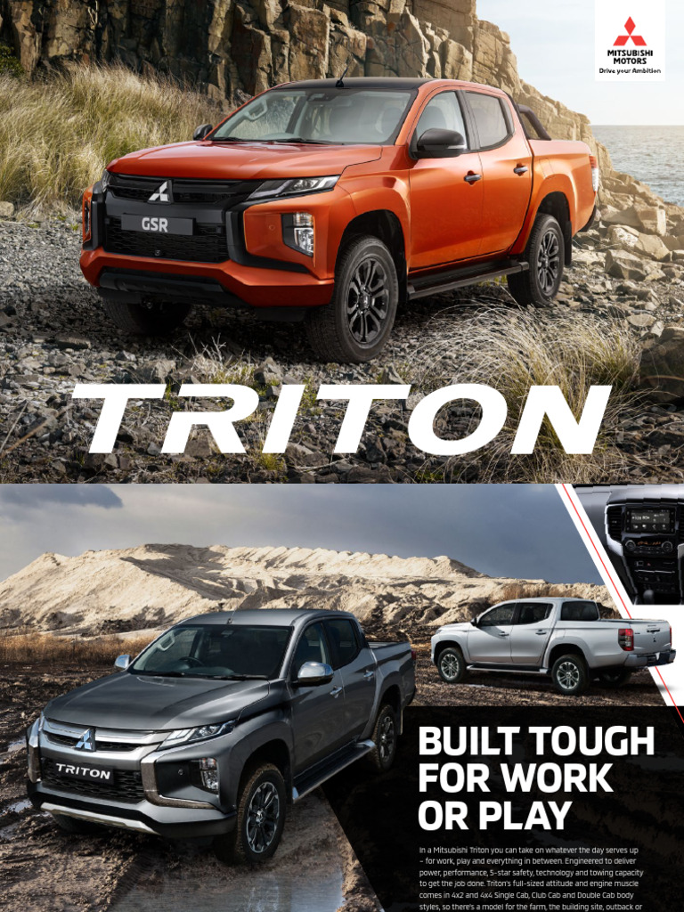 22MY Triton Brochure | PDF | Manual Transmission | Four Wheel Drive