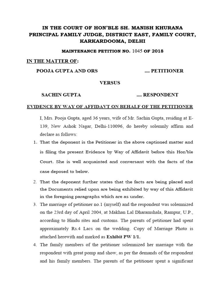 Evidence by Way of Affidavit | PDF | Affidavit | Justice