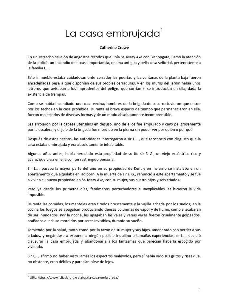 La Casa Embrujada | PDF