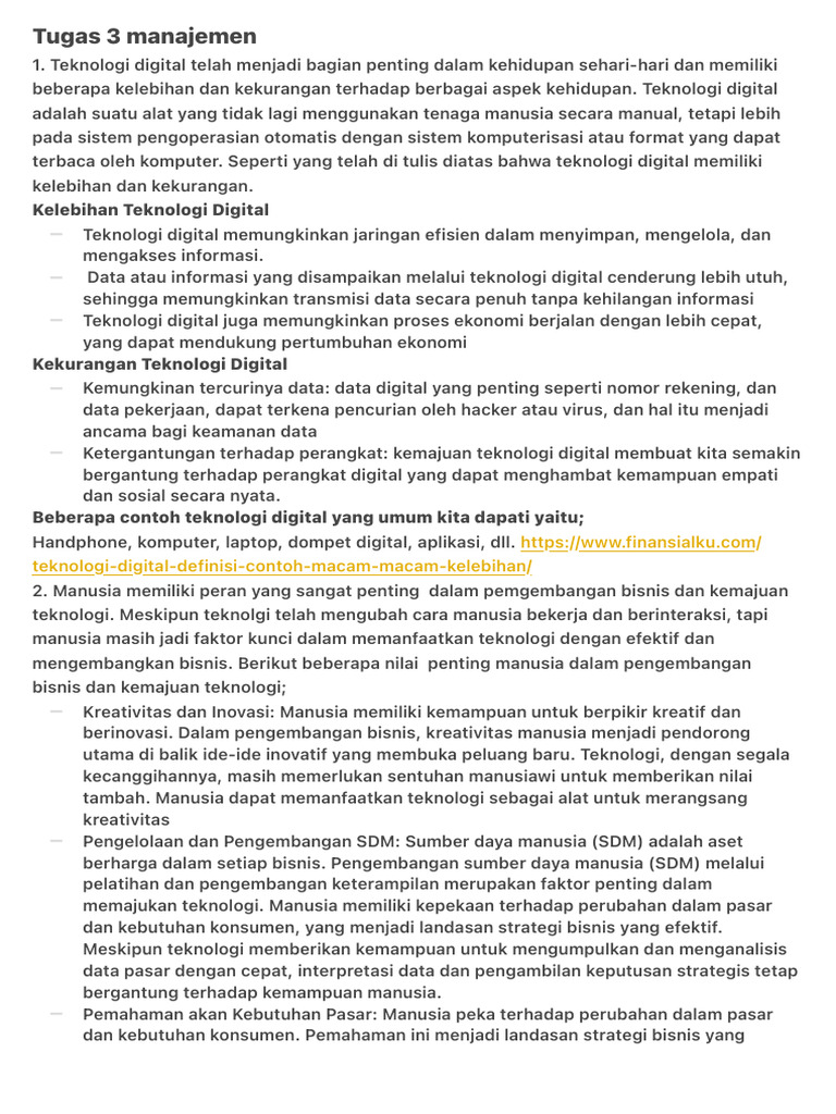 Tugas 3 Manajemen UT | PDF
