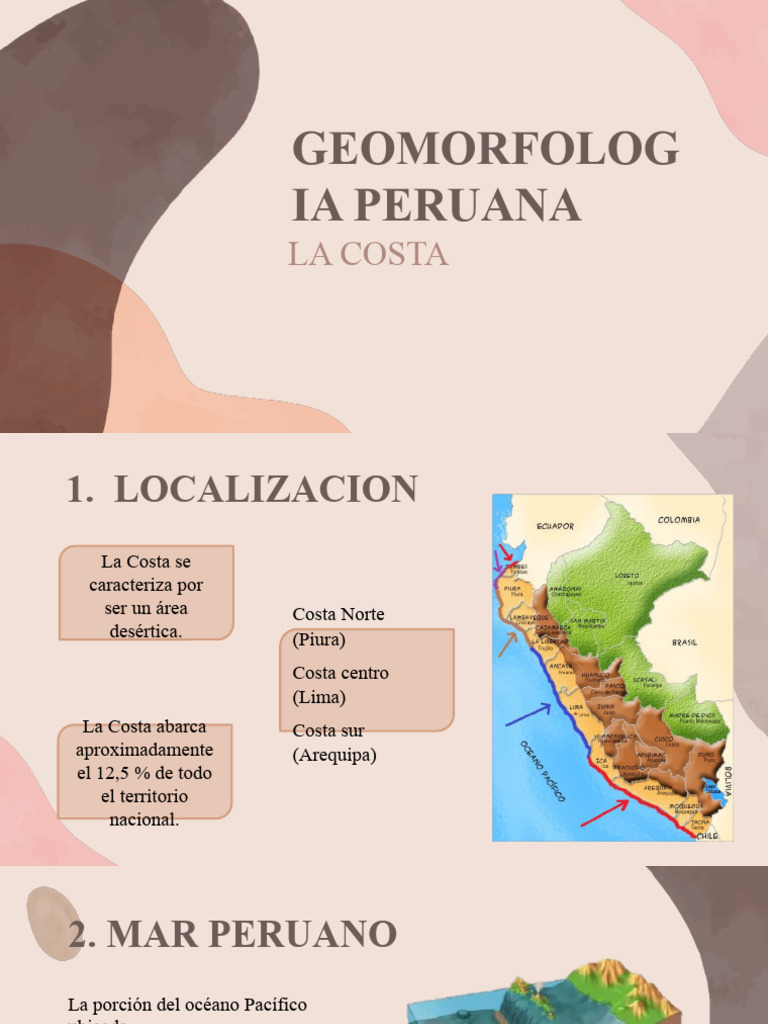 Geomorfología de la Costa Peruana | PDF | Perú | Costa