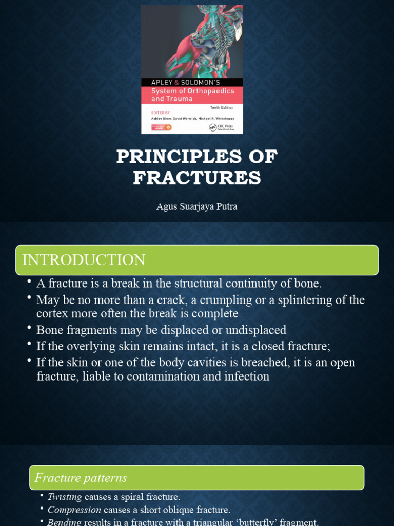 23 Principle of Fractures AGS | PDF | Injury | Wound