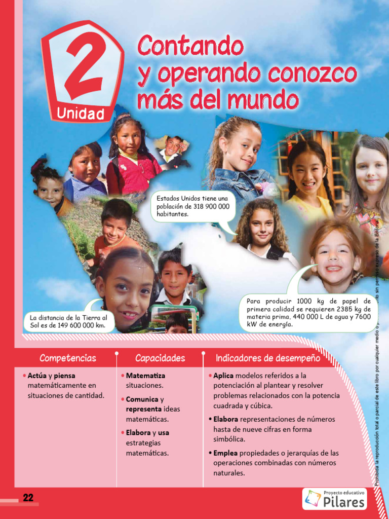 Matemática - 5to Grado - Unidad 2 (SR) | PDF | Tierra