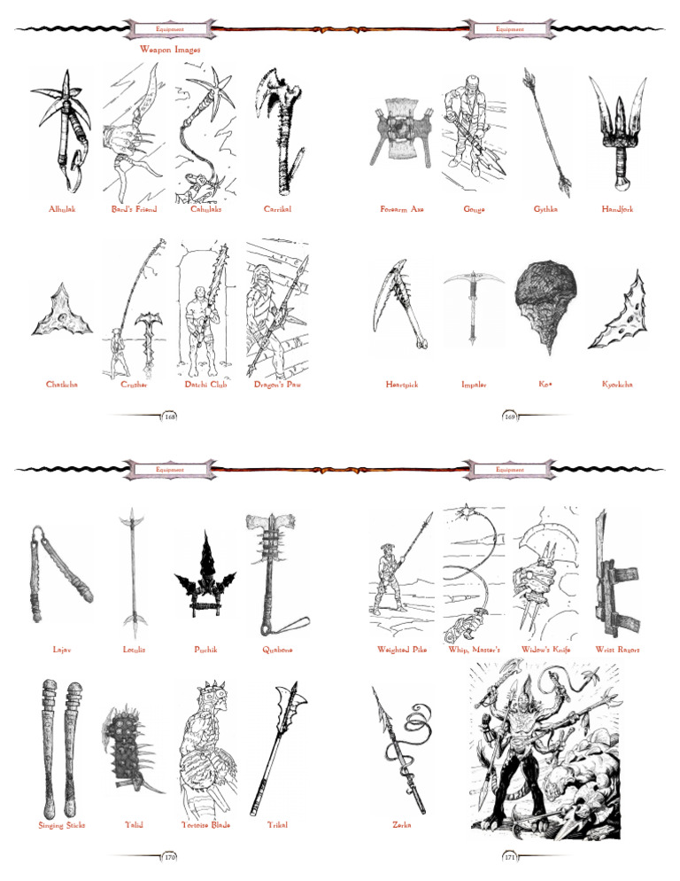 Athasian Weapons | PDF