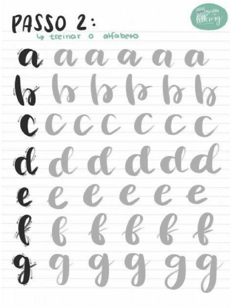 Plantillas para aprender lettering | PDF