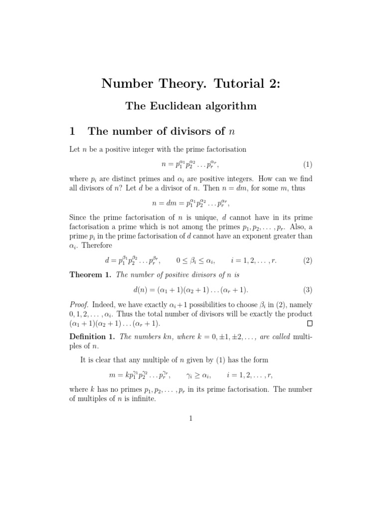 Poly Euclid Algorithm | PDF | Factorization | Mathematical Logic