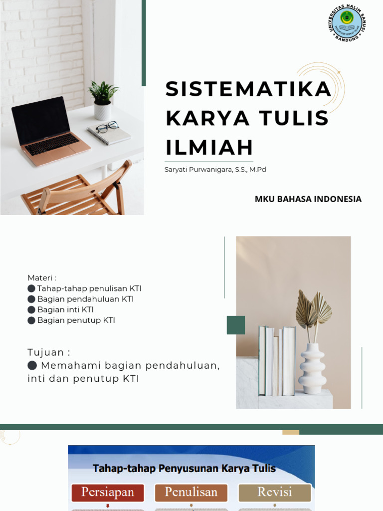 Sistematika Karya Tulis Ilmiah | PDF | Karier & Perkembangan | Bisnis