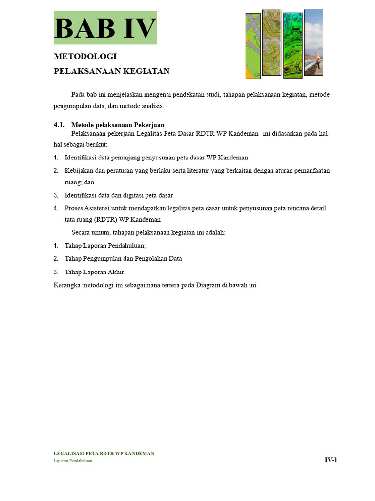 Bab Iv Metodologi Pelaksanaan Kegiatan | PDF