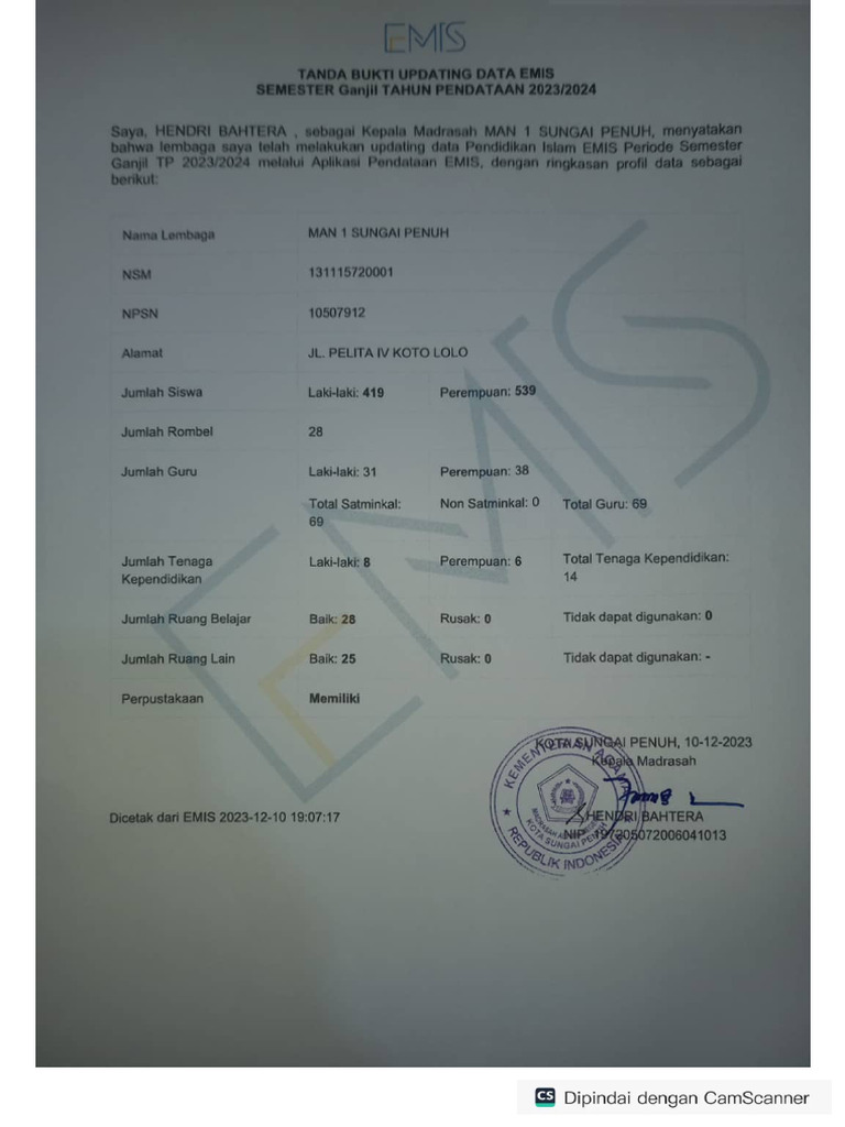 Emis 2023 Ganjil | PDF