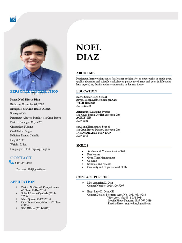 Resume Noel D. Diaz | PDF