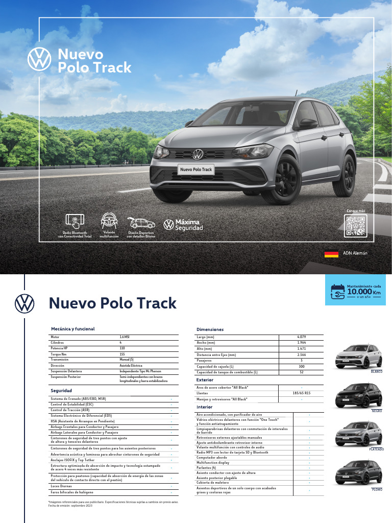 Nuevo Polo Track - Ficha Técnica WEB | PDF | Vehículo de motor ...