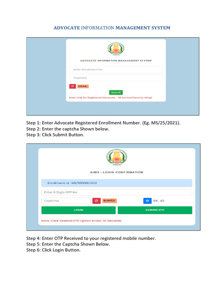 AIMS User Manual | PDF