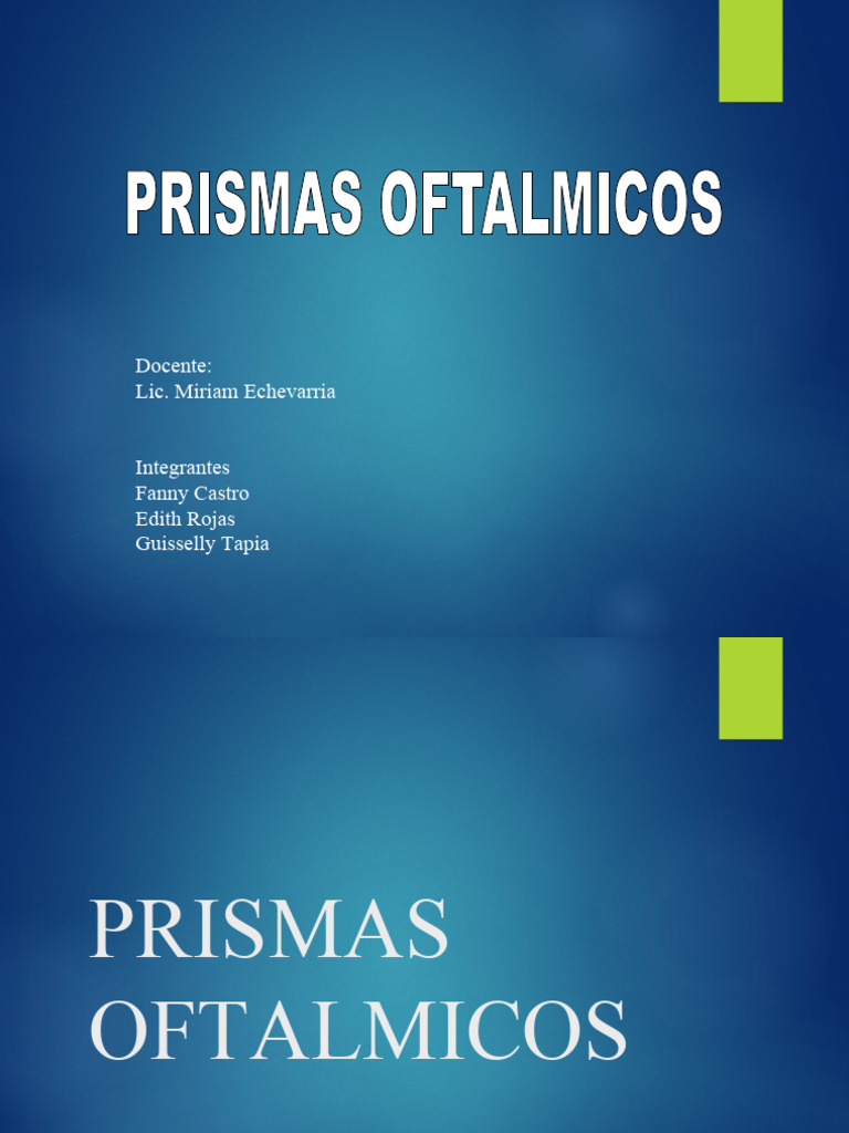 Principios de Prismas Oftálmicos | PDF | Óptica | Refracción