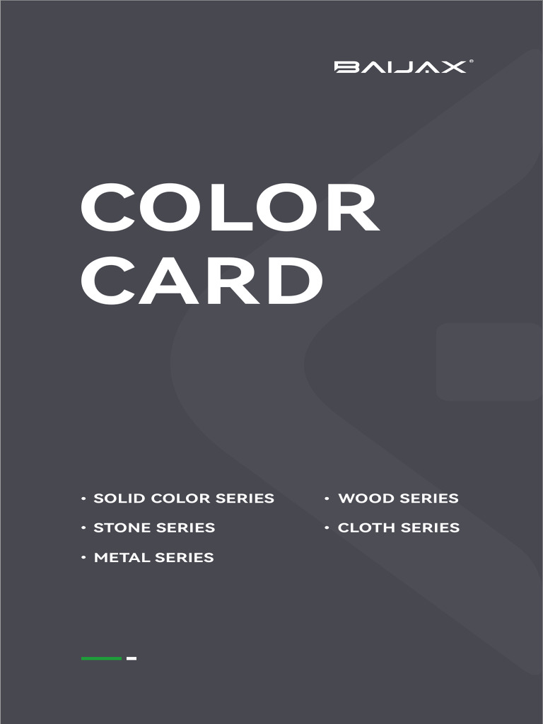BAIJAX Color Card | PDF | Wall | Architectural Design