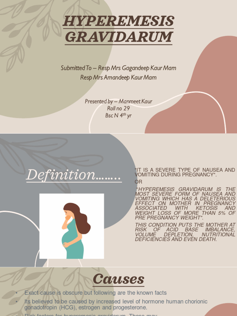 Hyperemesis gravidarum | PDF | Human Chorionic Gonadotropin | Vomiting