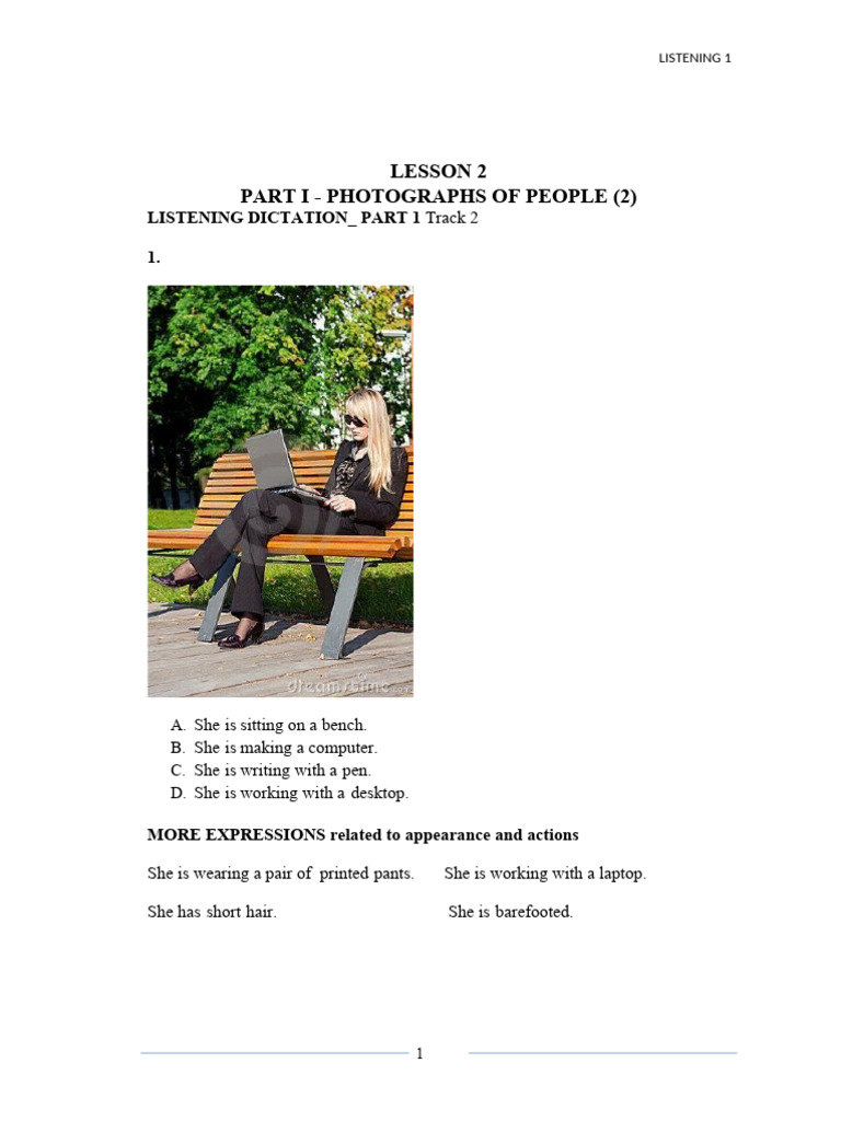 Lesson 2 - Dictation | PDF