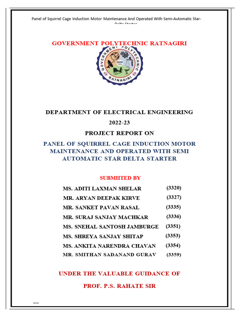 CPP 2 | PDF | Electric Motor | Relay