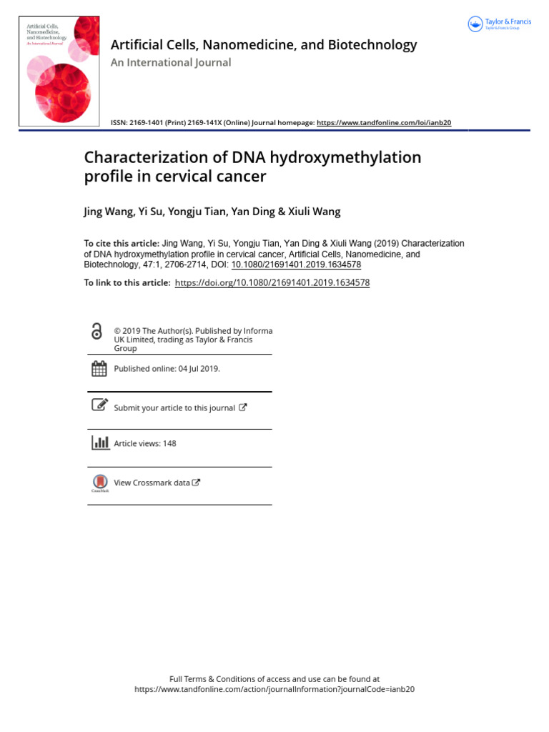 Characterization of DNA Hydroxymethylation Profile in Cervical Cancer ...