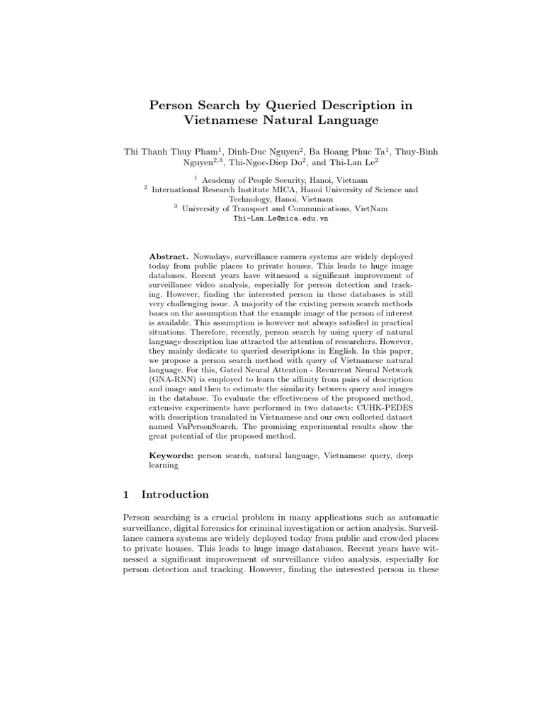 Person Search by Vietnamese Query | PDF | Information Retrieval ... Person Search by Vietnamese Query | PDF | Information Retrieval ...