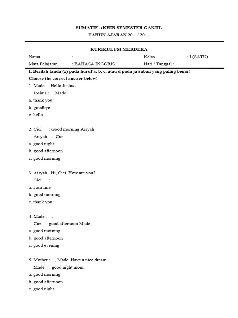 Sas B. Ing SMT 1 | PDF