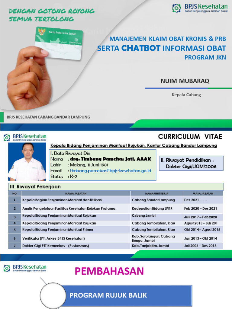 Draft Materi PRB, Prolanis Dan Chatbot Layanan Obat | PDF ...