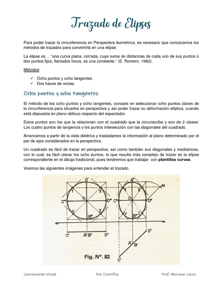 Trazado de Elipses | PDF | Elipse | Geometría euclidiana