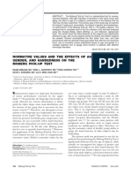 Standard Protocol for Moberg Pickup Test | PDF | Perception | Nervous ...