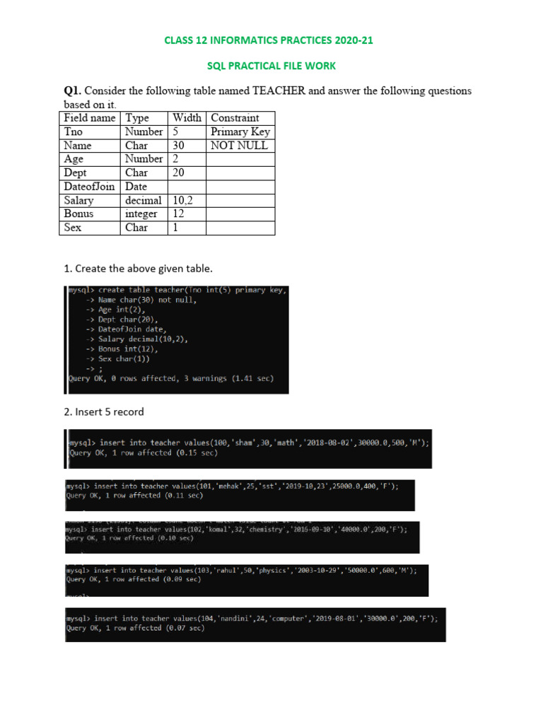 12 IP CBSE Practical File (PART-2) | PDF | Cybernetics | Computing