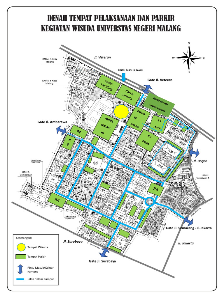 Denah Wisuda Universitas Malang | PDF