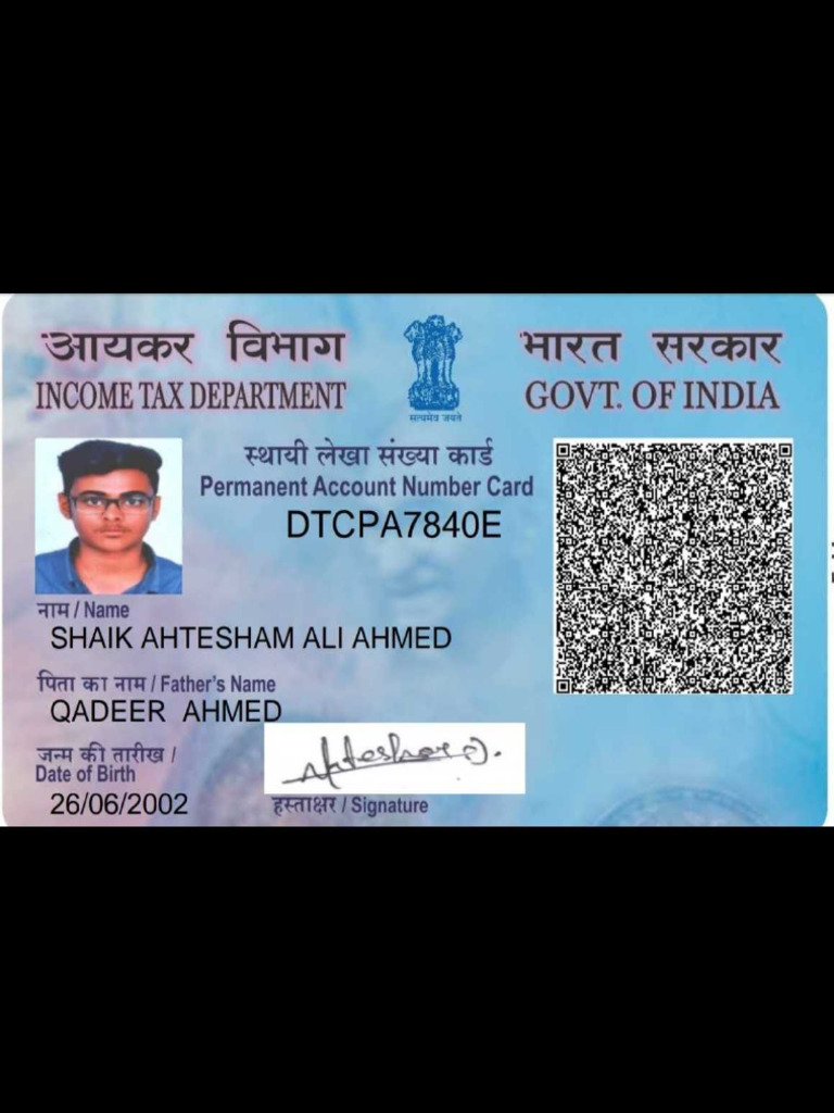 pan card | PDF