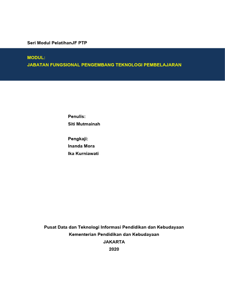 Jabatan Fungsional PTP | PDF