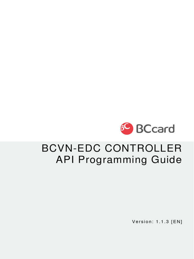 BCVN-EDCC - API Programming Guide v1.1.3 (EN) | PDF | String (Computer Science) | Json
