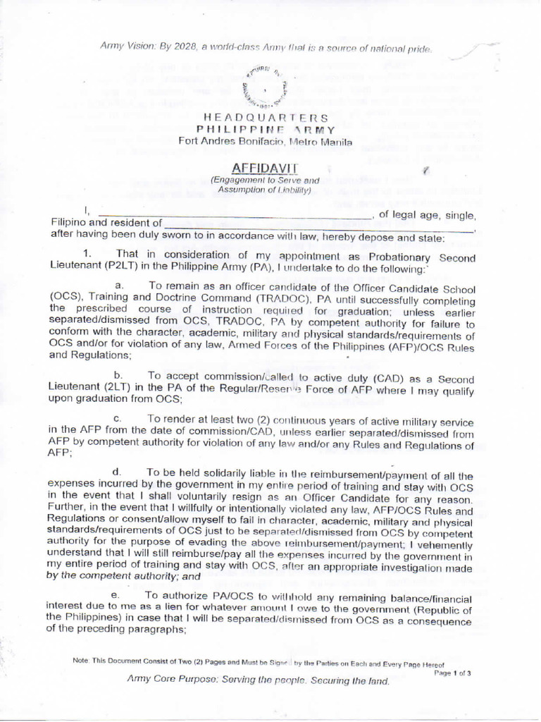 Affidavit (Occ) | PDF