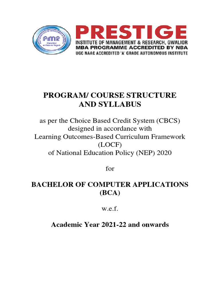 BCA Syllabus | PDF | Databases | Set (Mathematics)