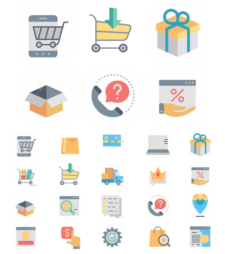 E-Commerce Animated GIF Icon Pack by Discover Template | PDF