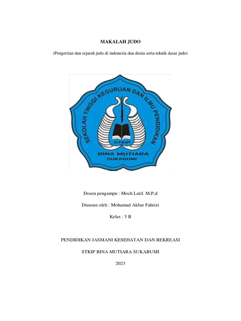M Akbar Makalah Judo | PDF