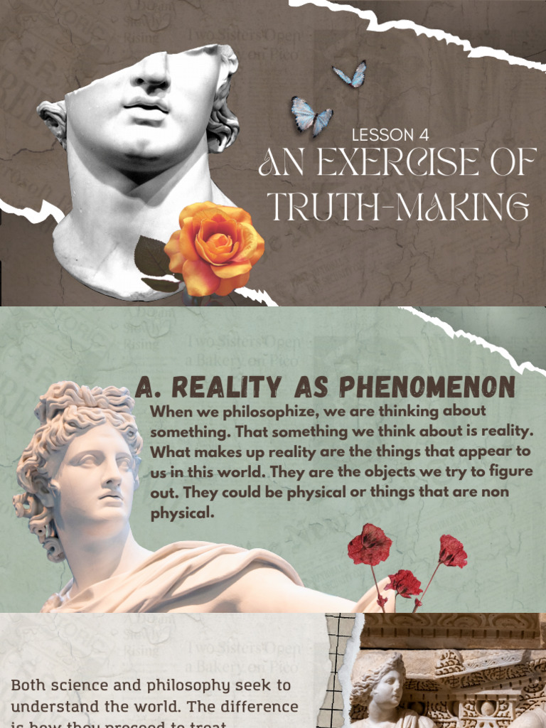 IPHP..Lesson 4 An Exercise of Truth Making | PDF | Reality | Love