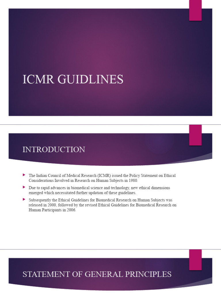 ICMR | PDF | Privacy | Medical Ethics